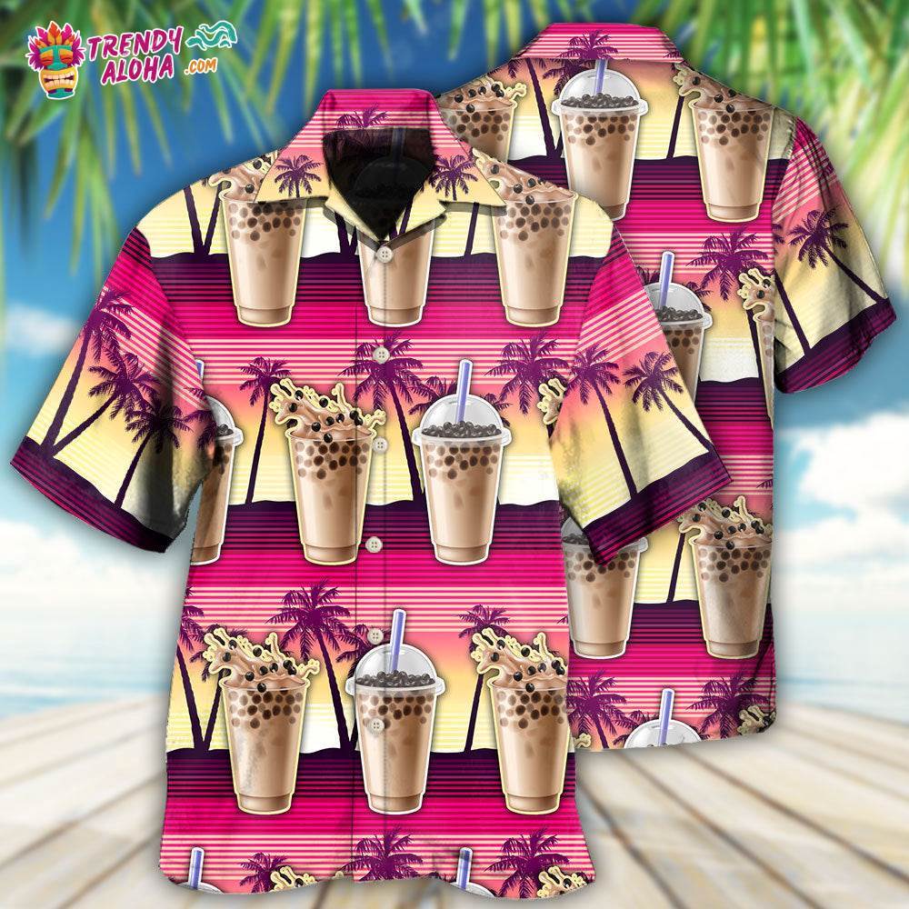 Boba Milk Tea Welcome To Summer Hawaiian Shirt - Trendy Aloha - Trendy Aloha
