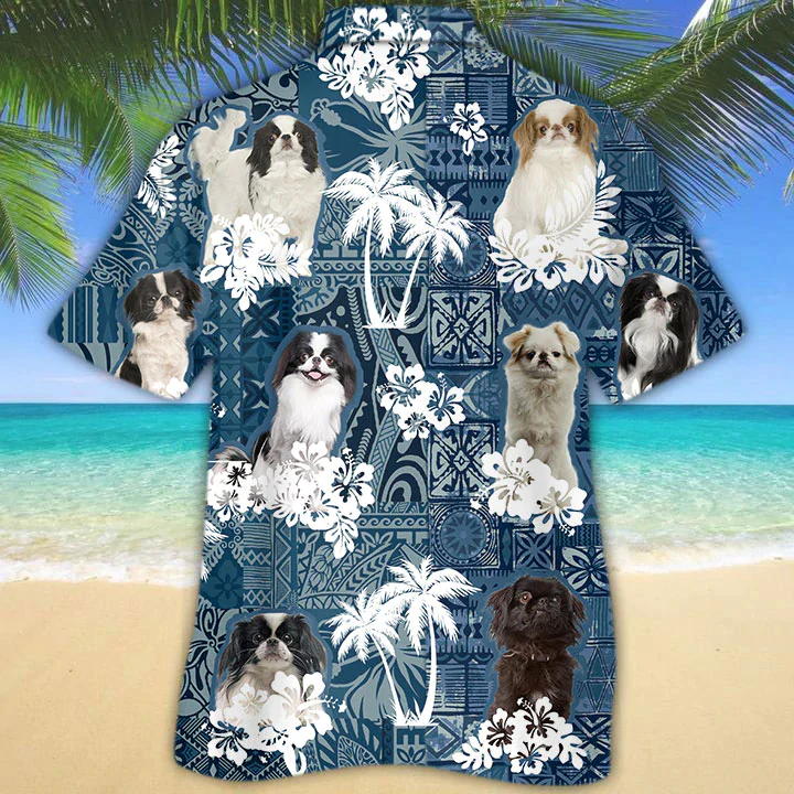 Japanese Chin Trendy Hawaiian Shirt - Trendy Aloha
