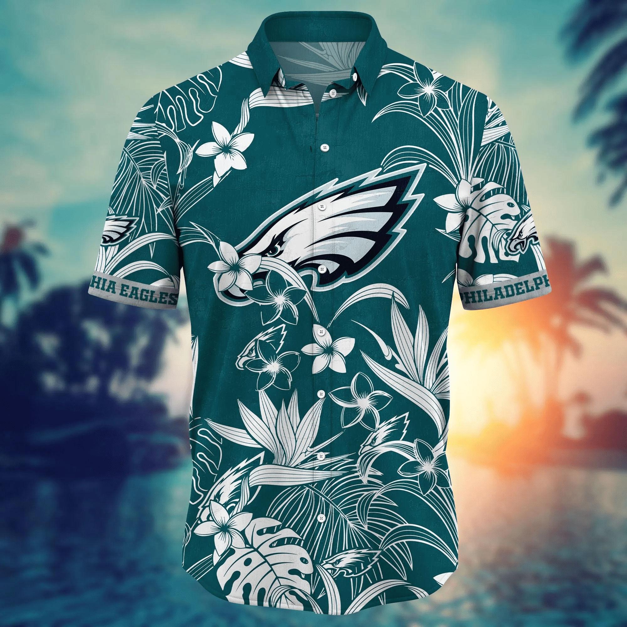 Philadelphia Eagles NFL Hawaiian Shirt Solstice Aloha Shirt - Trendy Aloha