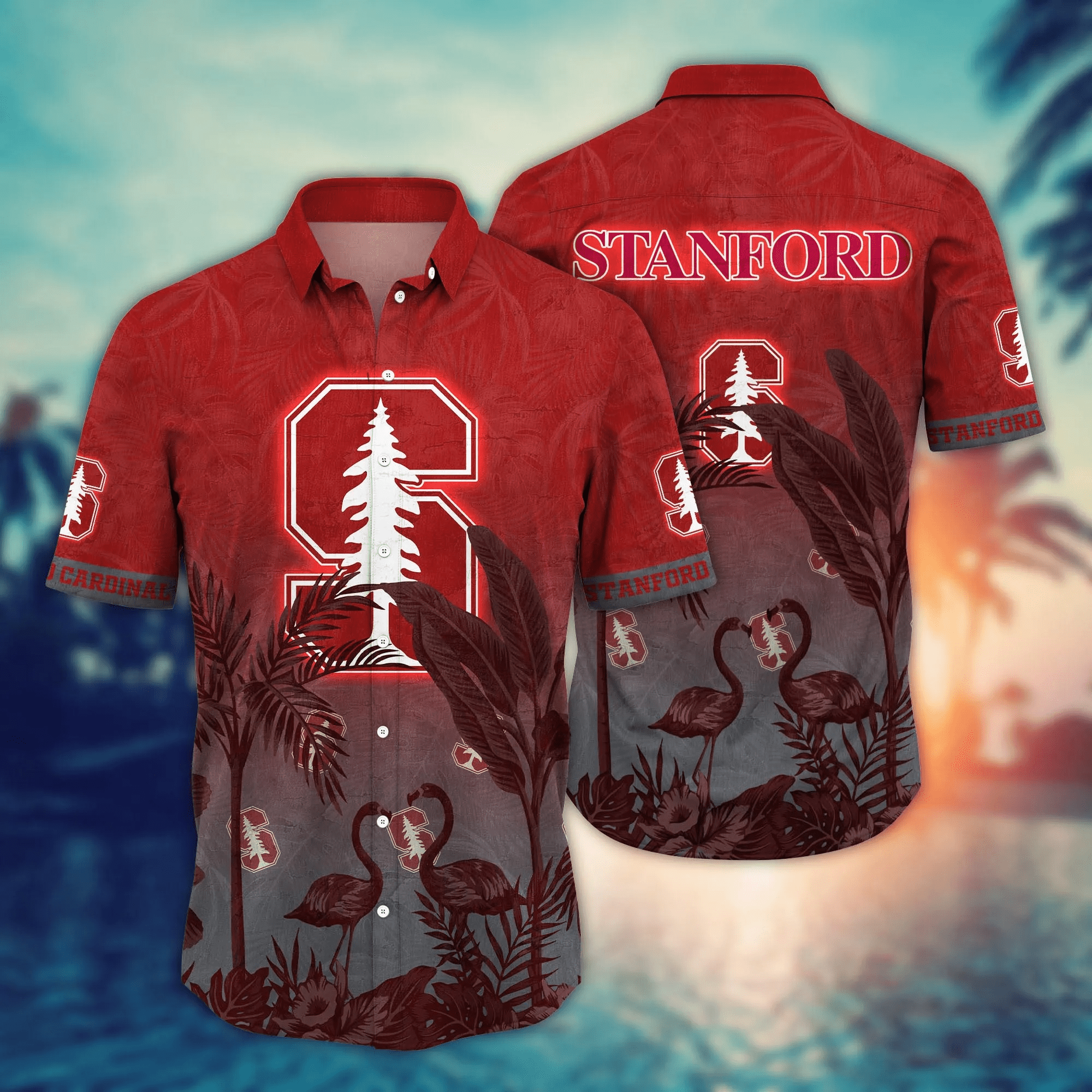 Stanford Cardinal Hawaiian Shirts - Trendy Aloha